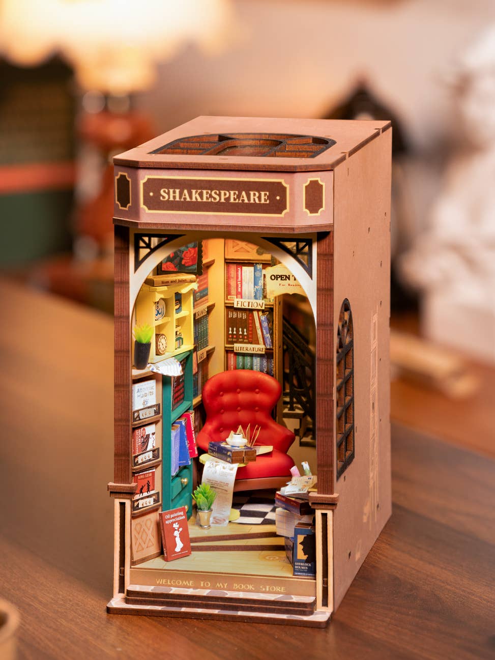 Wholesale DIY Miniature House Book Nook Kit: Bookstore for your store ...