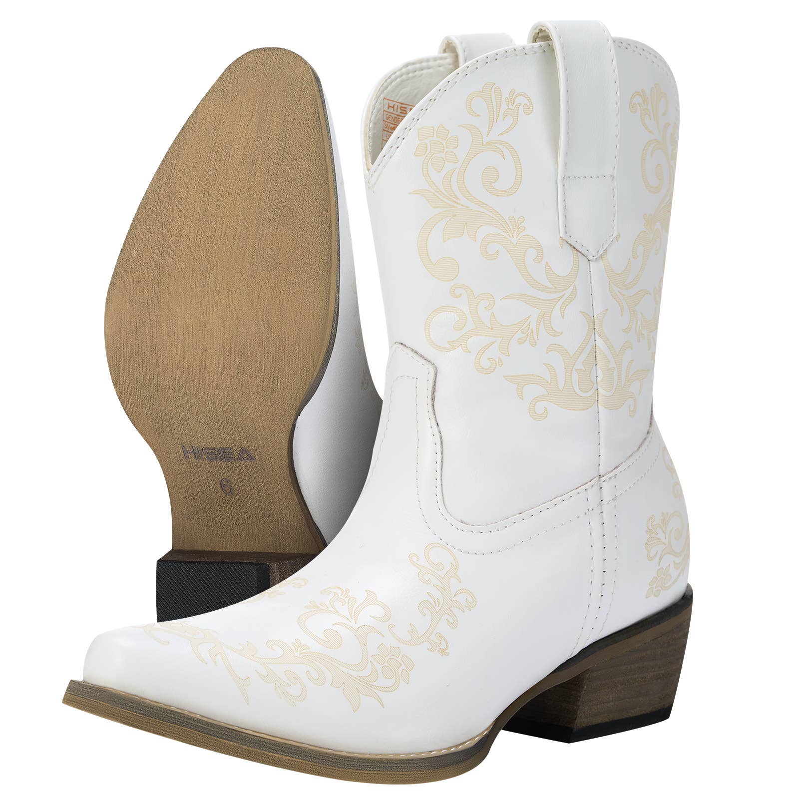Wholesale Women's Floral Pattern Western Boots for your store - Faire