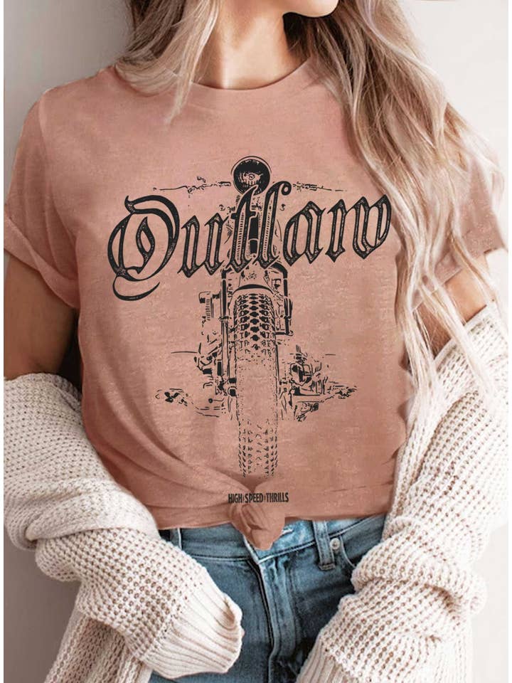 Wholesale Outlaw Motorcycle Graphic Tshirts For Your Store Faire