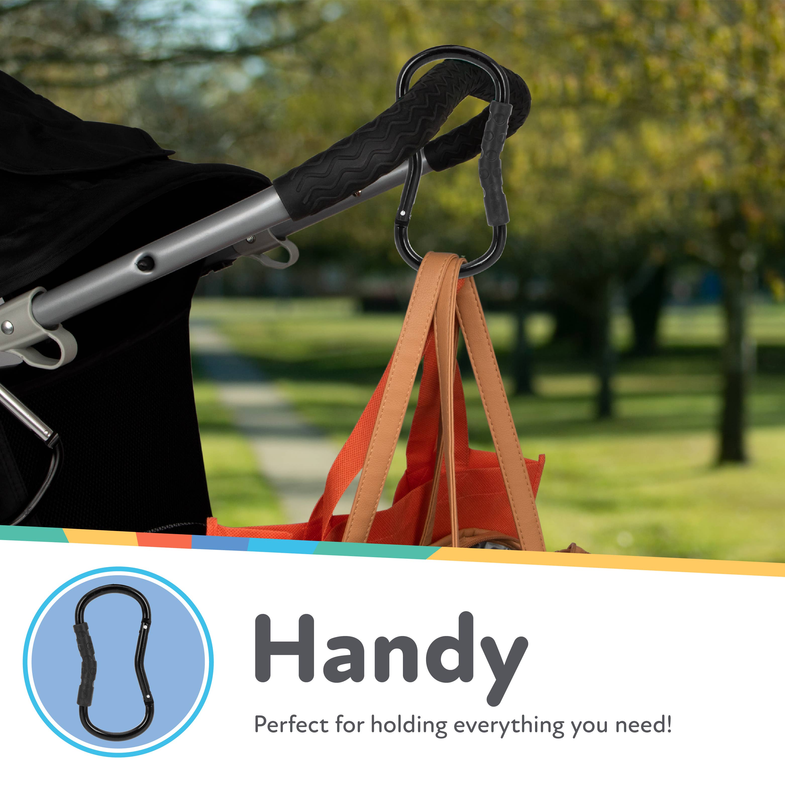 Wholesale Figure 8 Stroller Handy Hook in Black for your store - Faire