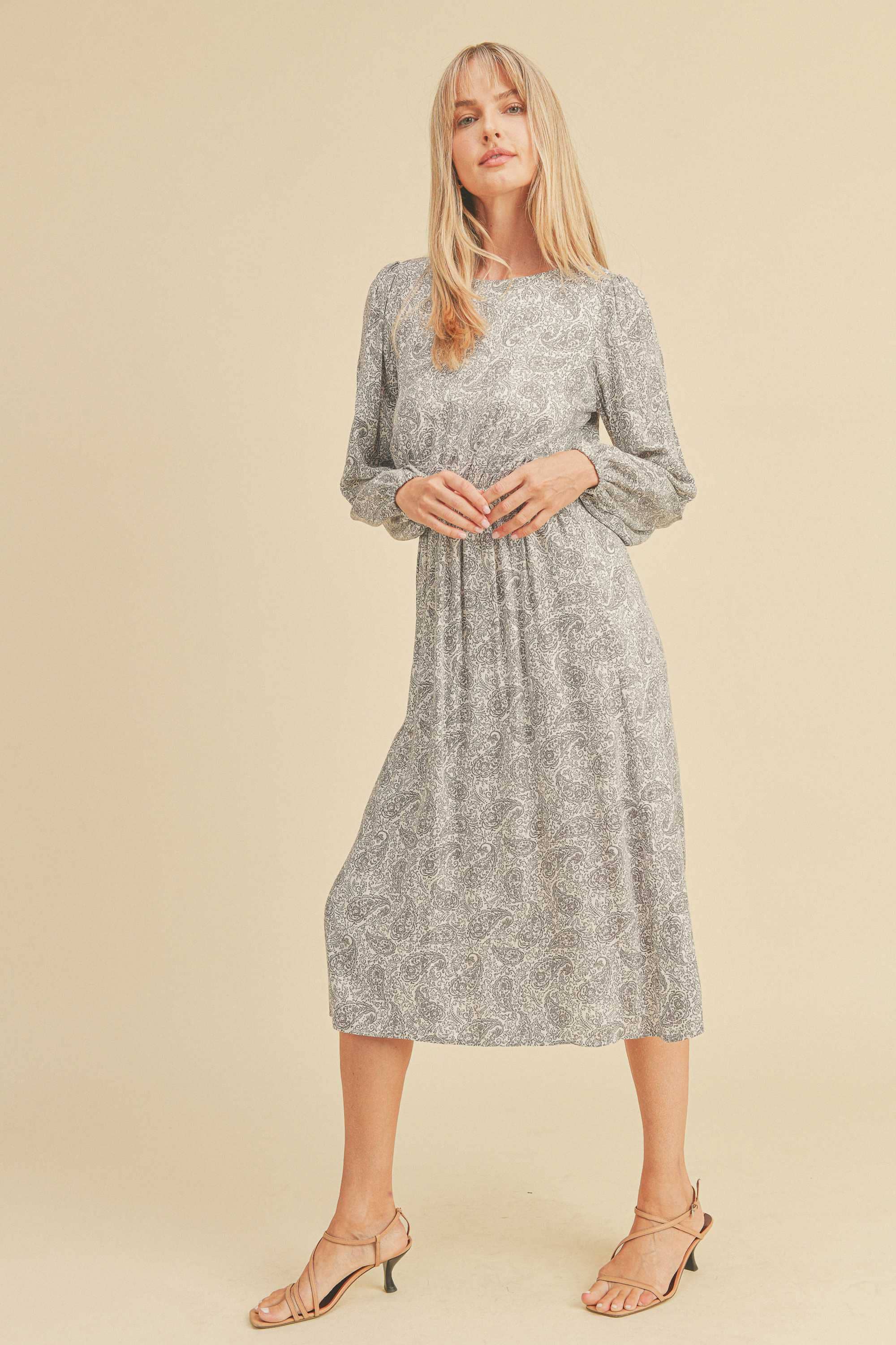 Wholesale Open Back Button Closure Dress for your store - Faire