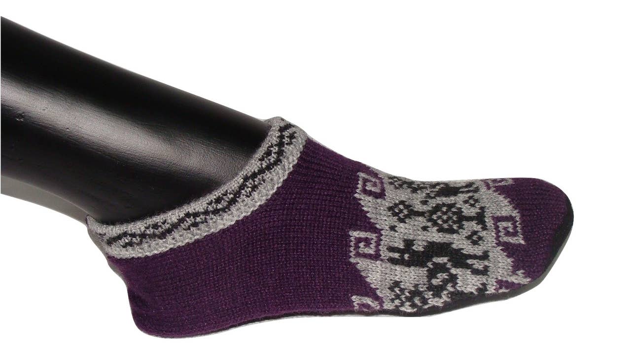 Wholesale Alpaca Knit Bootie Sleepers Socks Adult Size 5-11 for your ...