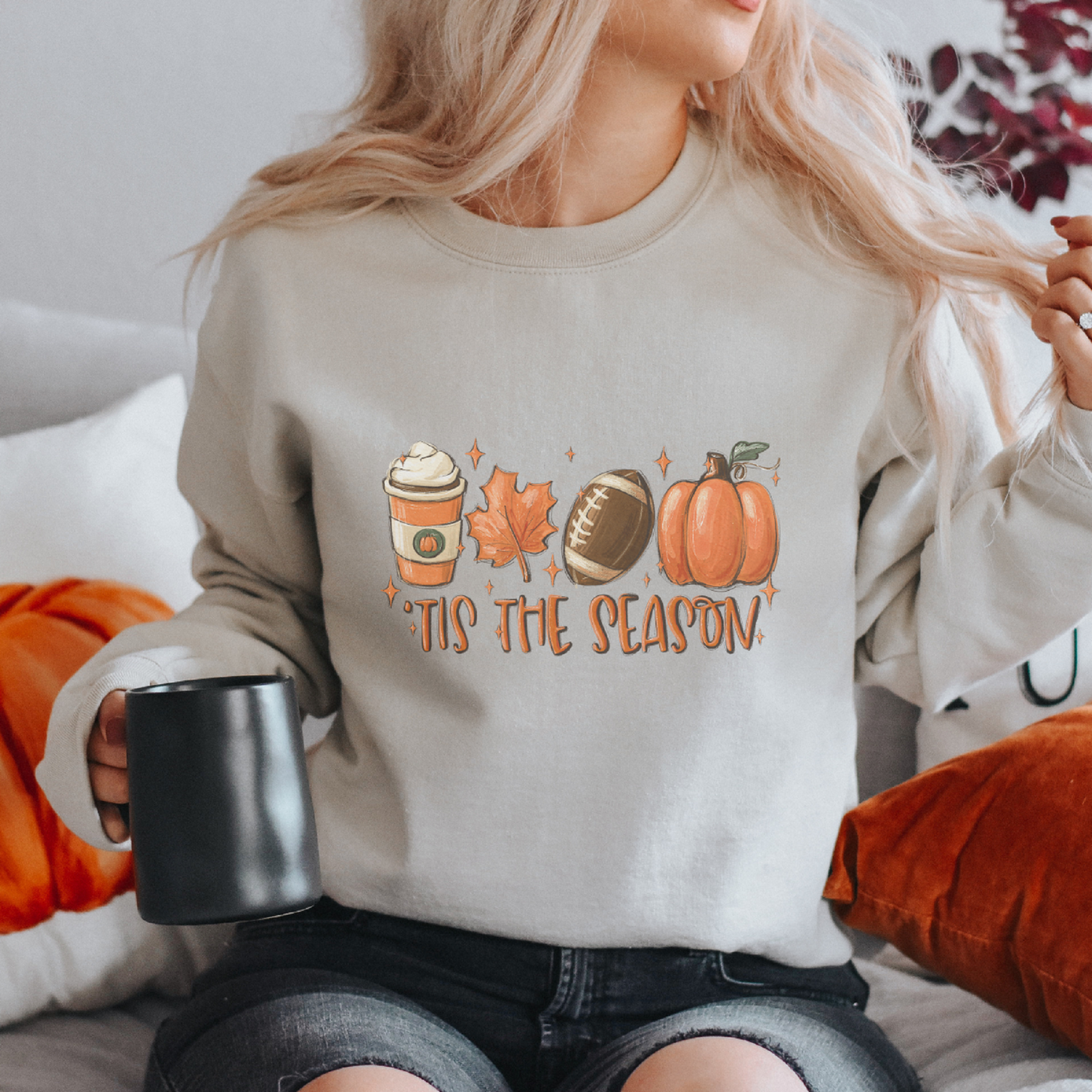 Wholesale Tis the Season Fall Crewneck Sweatshirt for your store - Faire