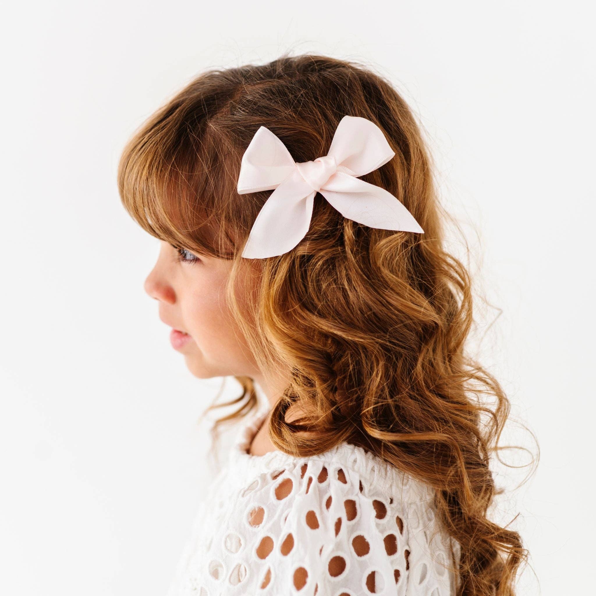 Wholesale 2pk Satin Baby Bloom Clips for your store - Faire