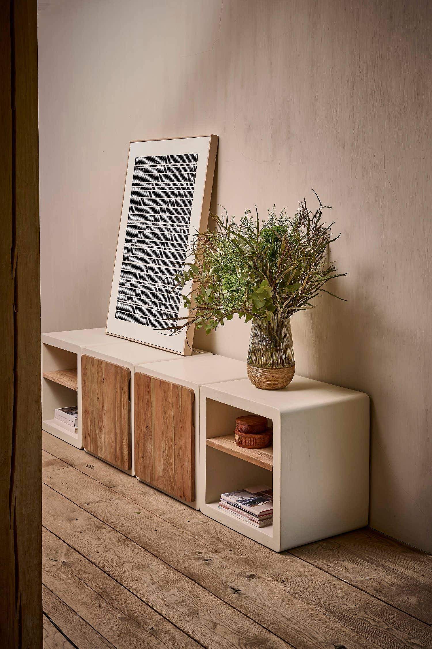 Wholesale Arbre Natural Hurricane/Vase Mango Wood Lg for your store - Faire