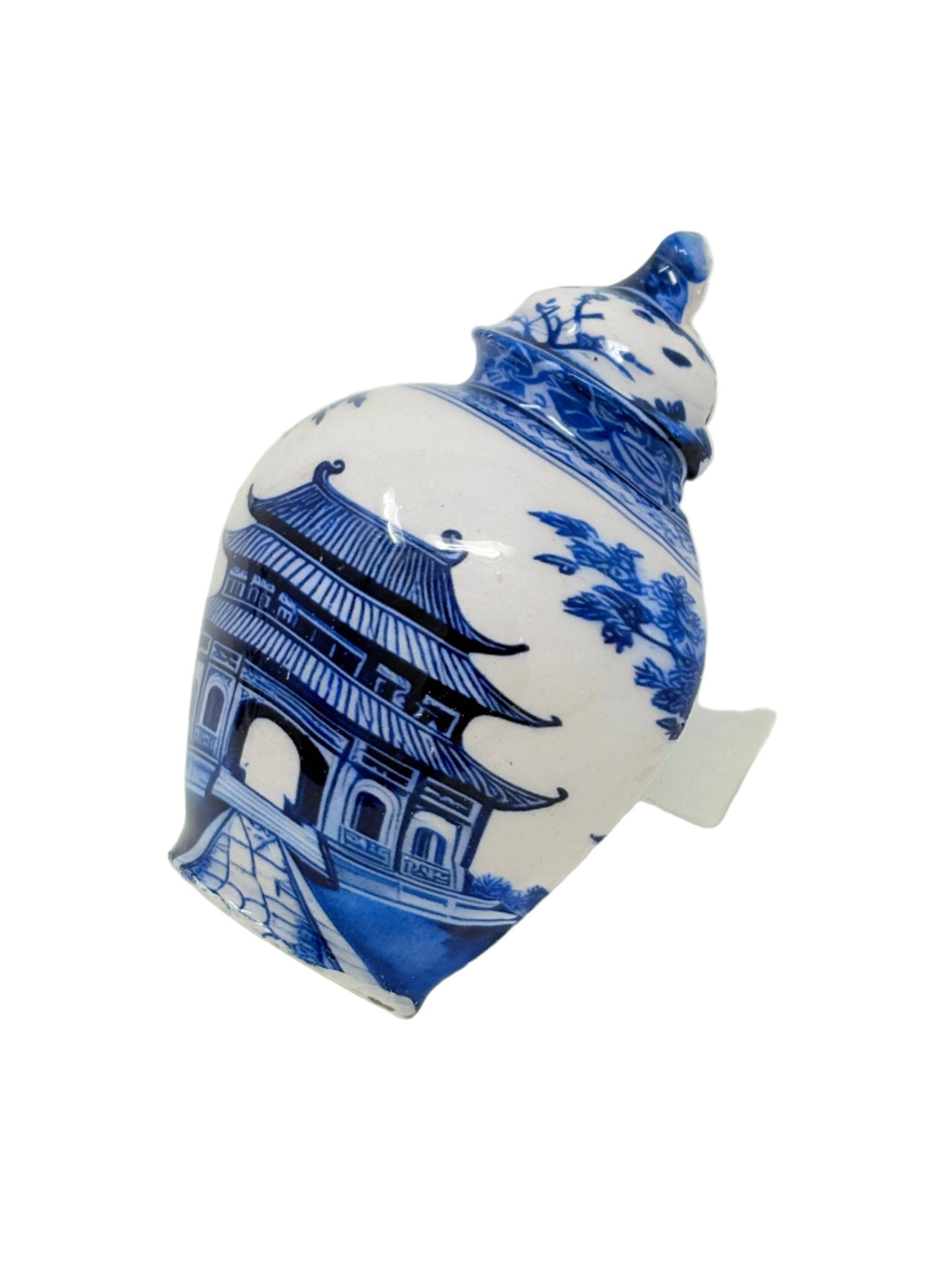Wholesale Blue & White Pagoda Ginger Jar Napkin Ring for your store - Faire