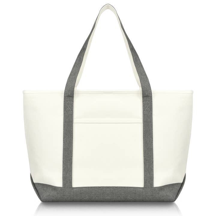 Wholesale Dalix 23 Premium 24 Oz Cotton Canvas Shopping Tote Bag For
