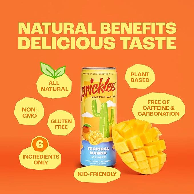 Wholesale Pricklee Cactus Water - Tropical Mango (12-pack) for your ...