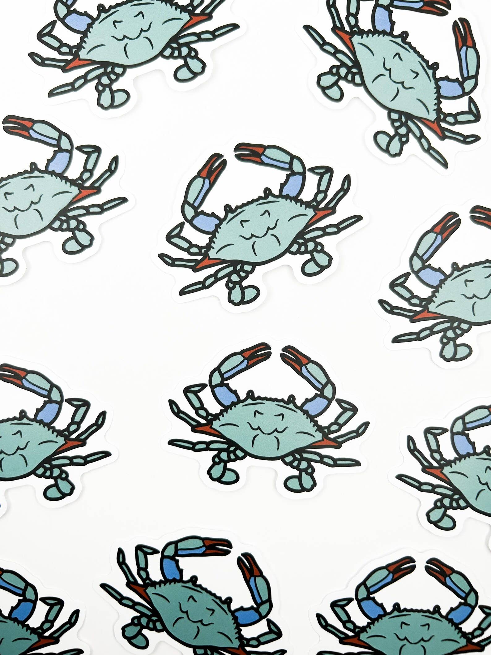 Wholesale Blue Crab Sticker | Coastal Vinyl Decal | Waterproof Laptops ...