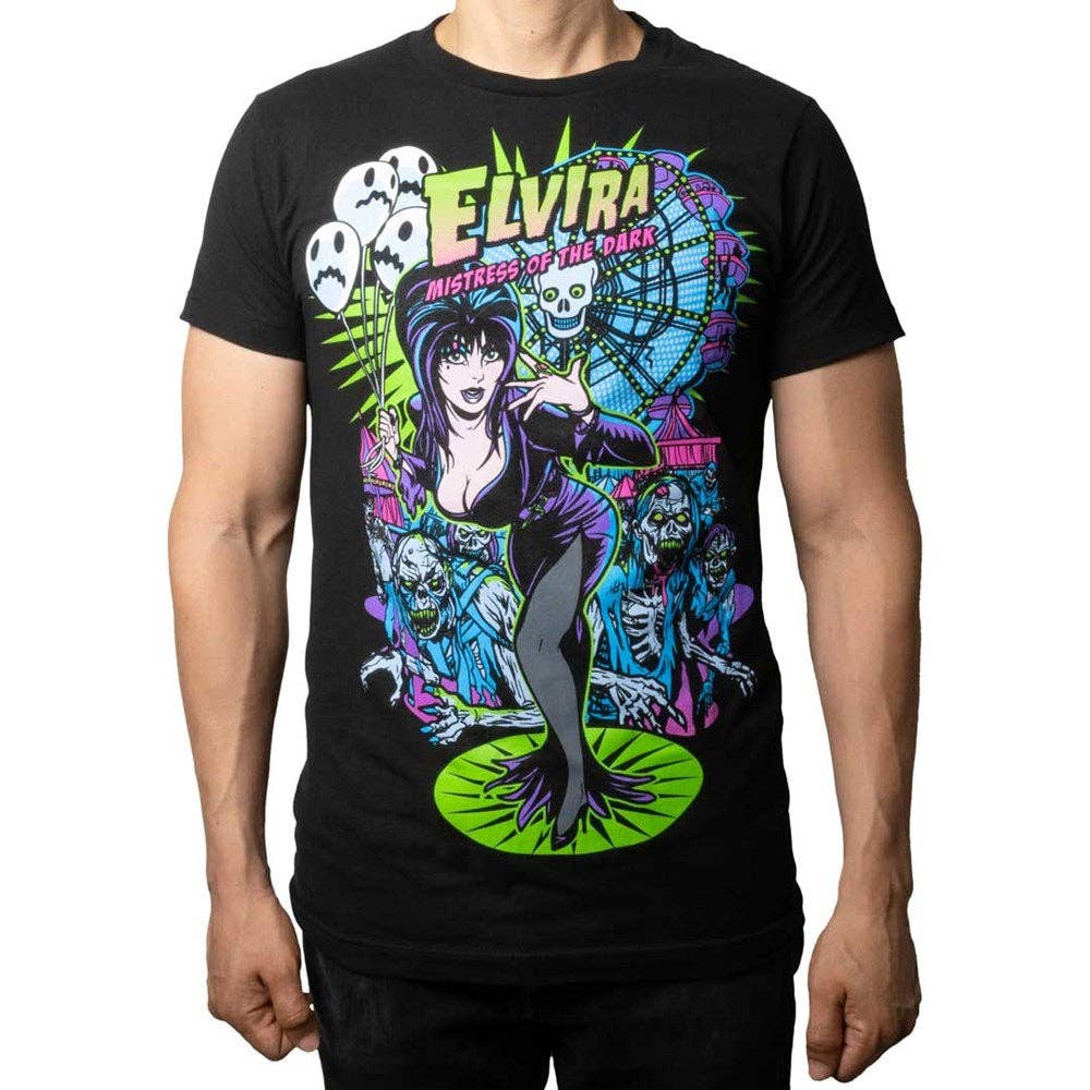 Wholesale Elvira Zombie Ferris Wheel T-Shirt for your store - Faire