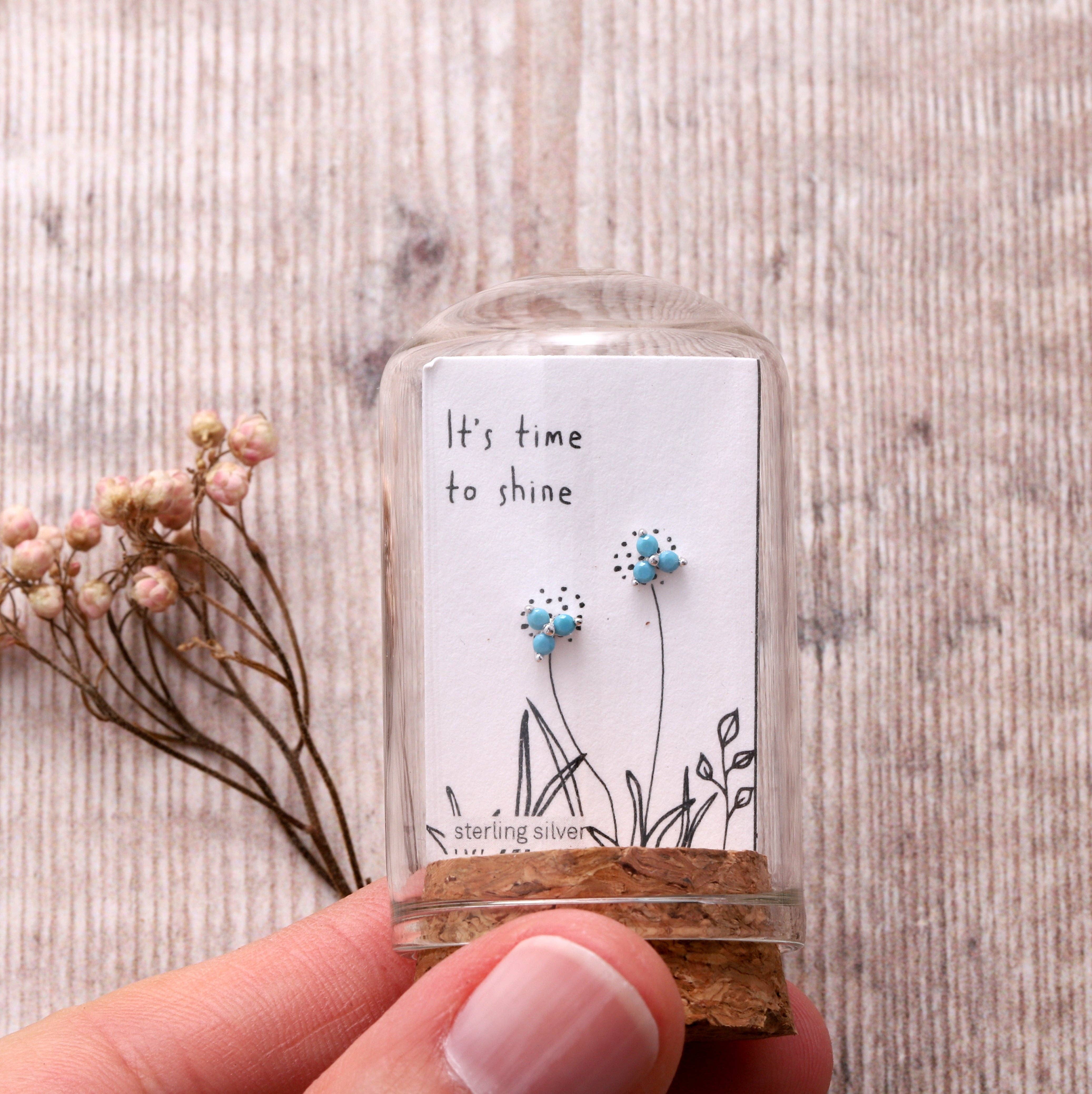 Wholesale TT51146 IT'S TIME TO SHINE Three gem earrings /S/TUR for your ...