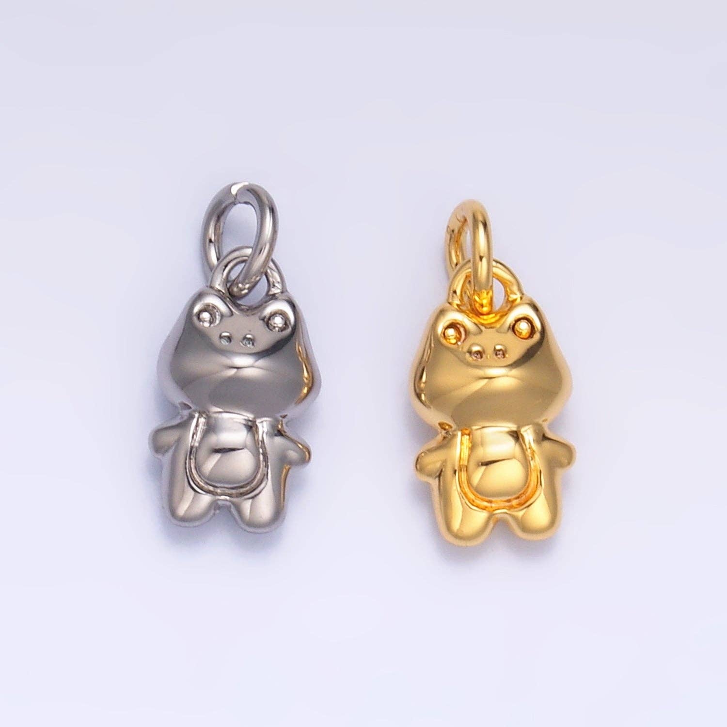 Wholesale 24K Gold Filled Frog Animal 3D Multidimensional Charm in Gold ...