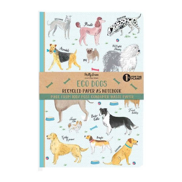 Wholesale Debonair Dogs Notebook A5 Softbound - Recycled Paper for your ...