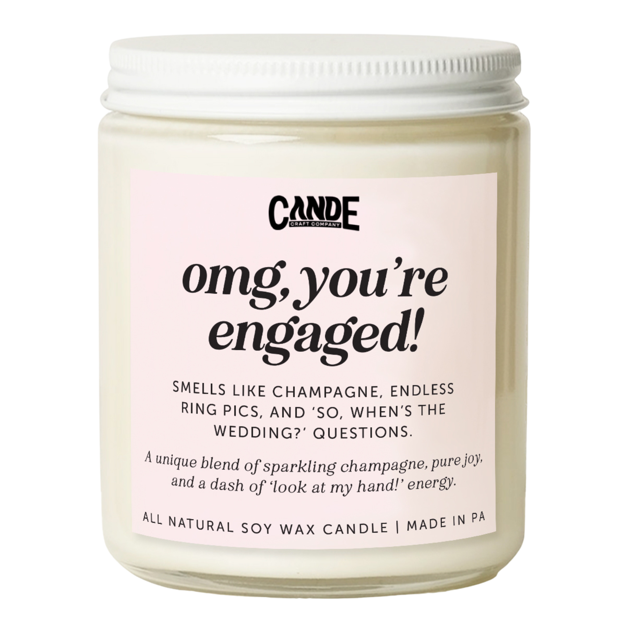 Wholesale Omg! You're Engaged Candle for your store - Faire