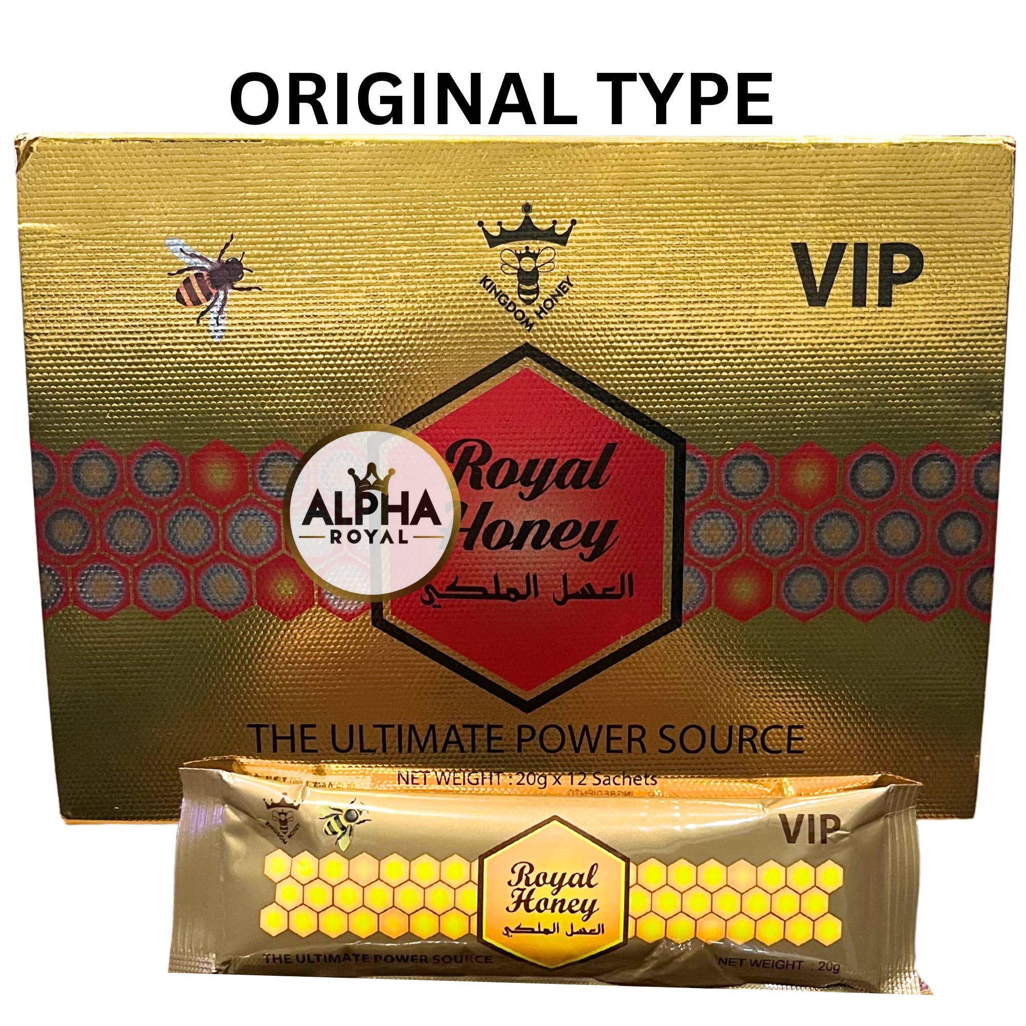 Wholesale Royal Honey VIP 20g x 12 Sachets Per Box- Original Type for ...
