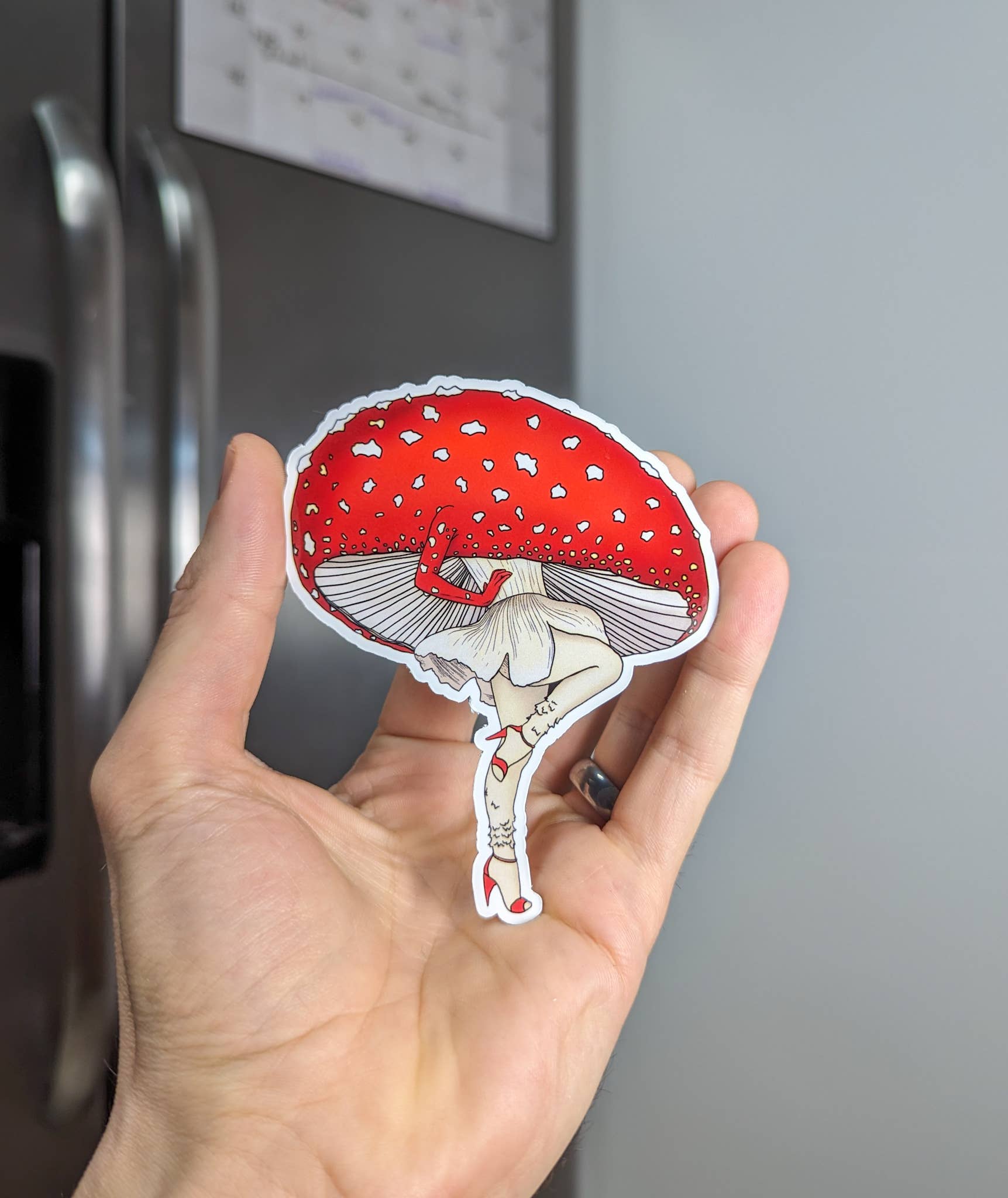 Wholesale Miss Amanita | Beautiful Mushroom Pinup Girl Magnet for your ...