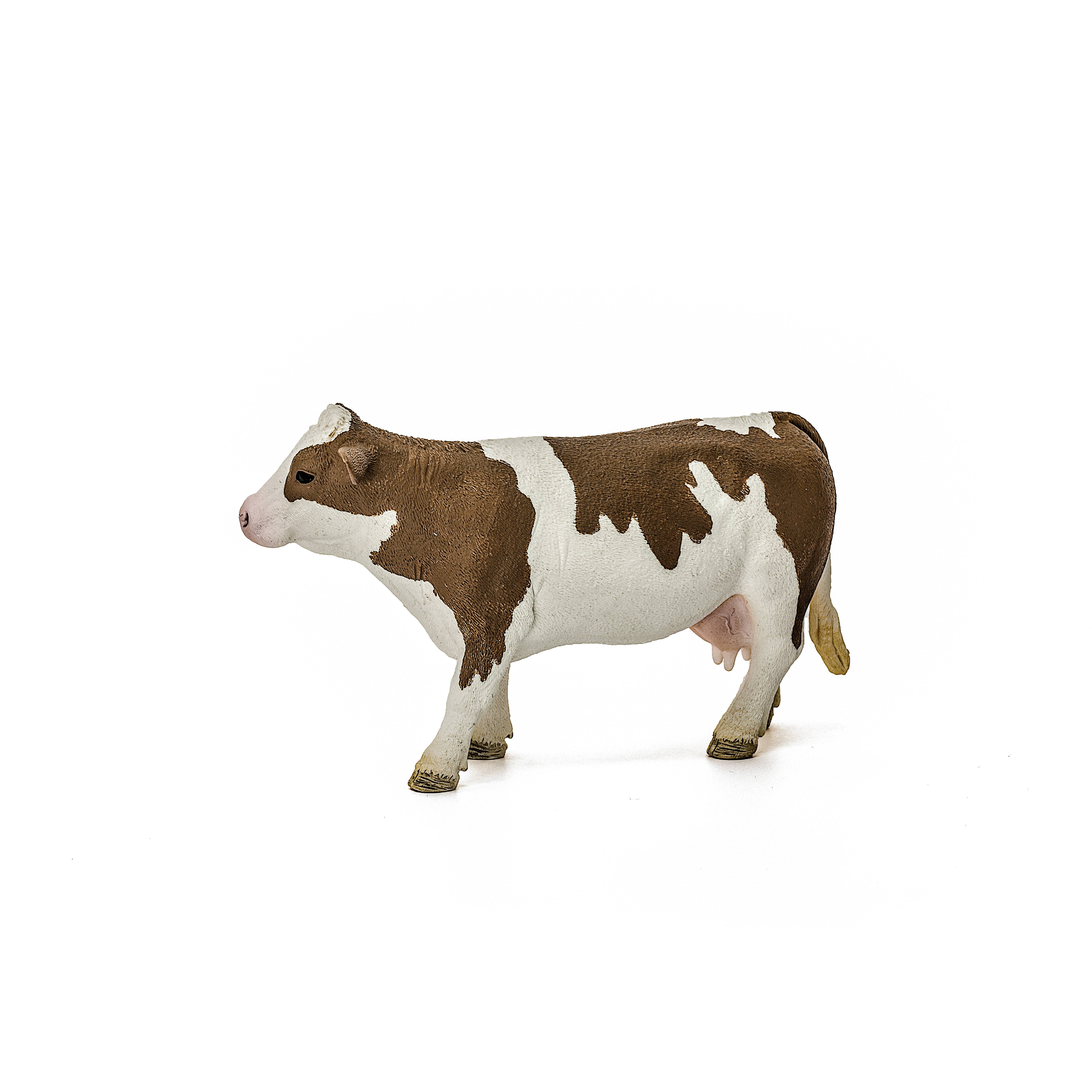 Wholesale Simmental Cow Farm Animal Toy for your store - Faire