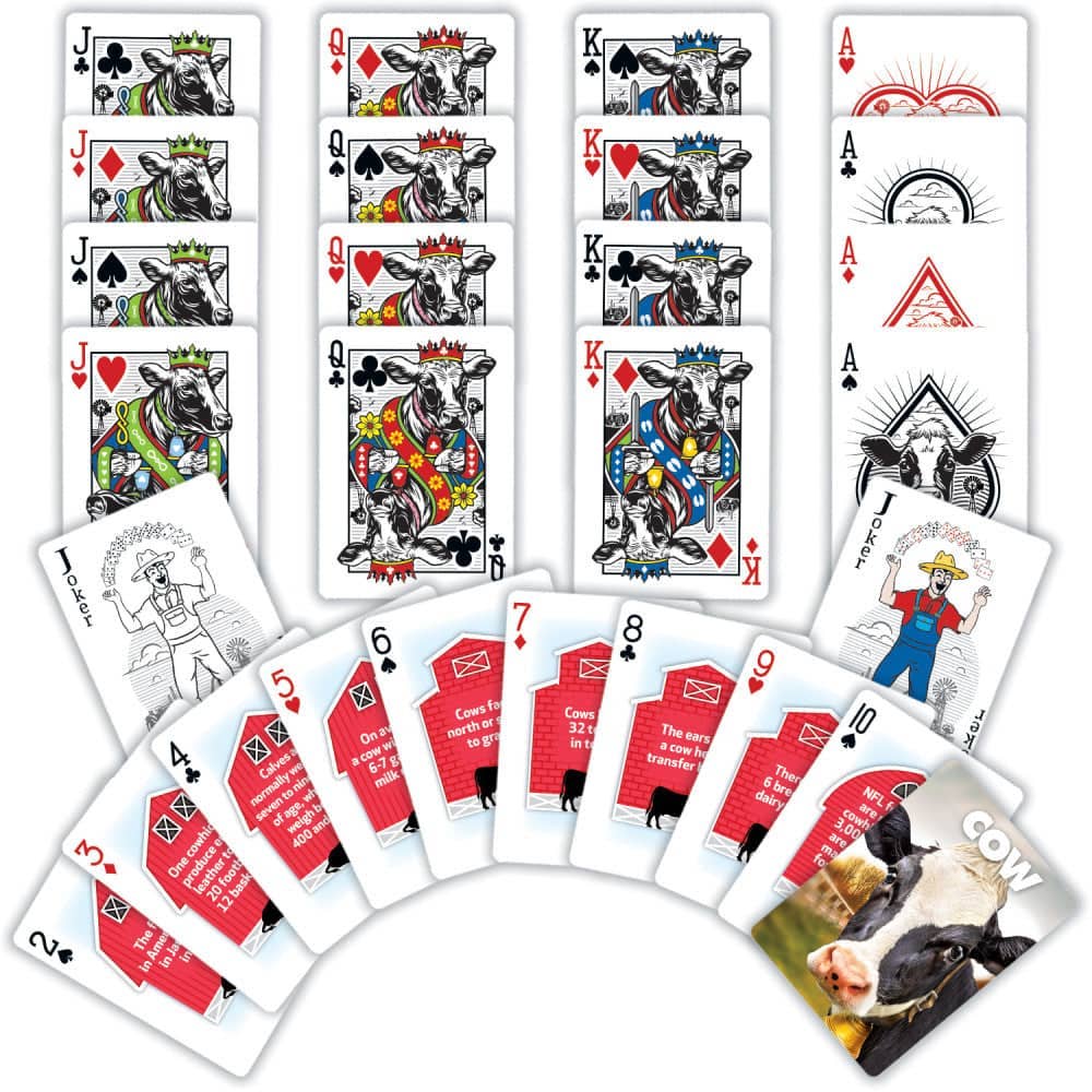 Wholesale Cow Playing Cards - 54 Card Deck for your store - Faire
