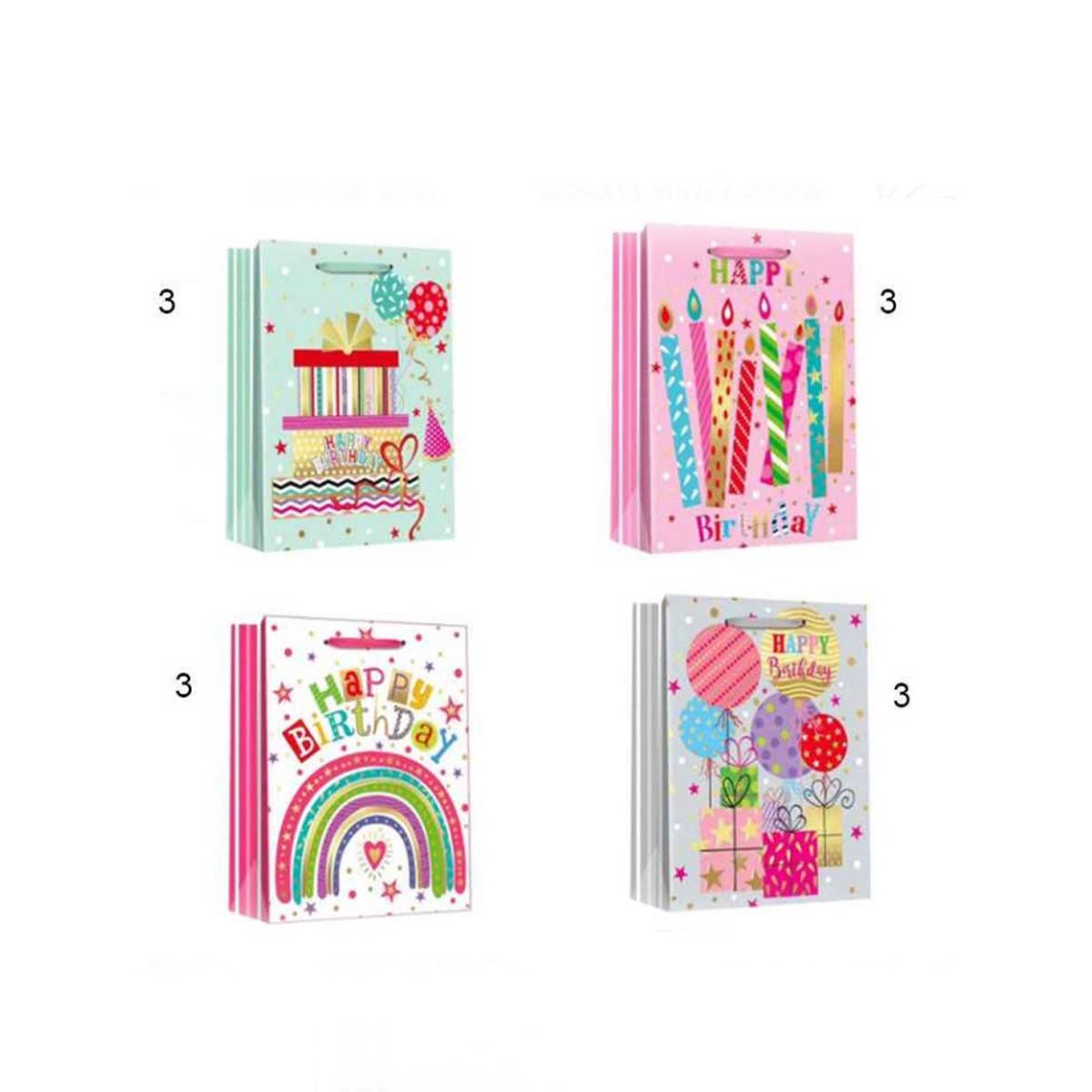 Wholesale Assorted Happy Birthday Gift Bag for your store - Faire