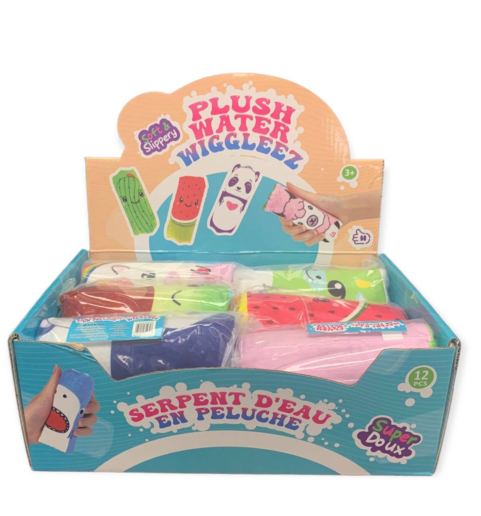 Wholesale Cute Reversible Plush Water Wigglers - 6 Assorted for your ...