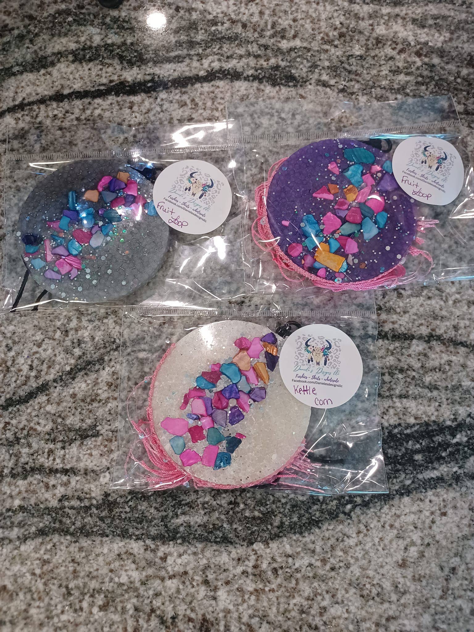 Wholesale 3" Round Freshie with fringe for your store - Faire