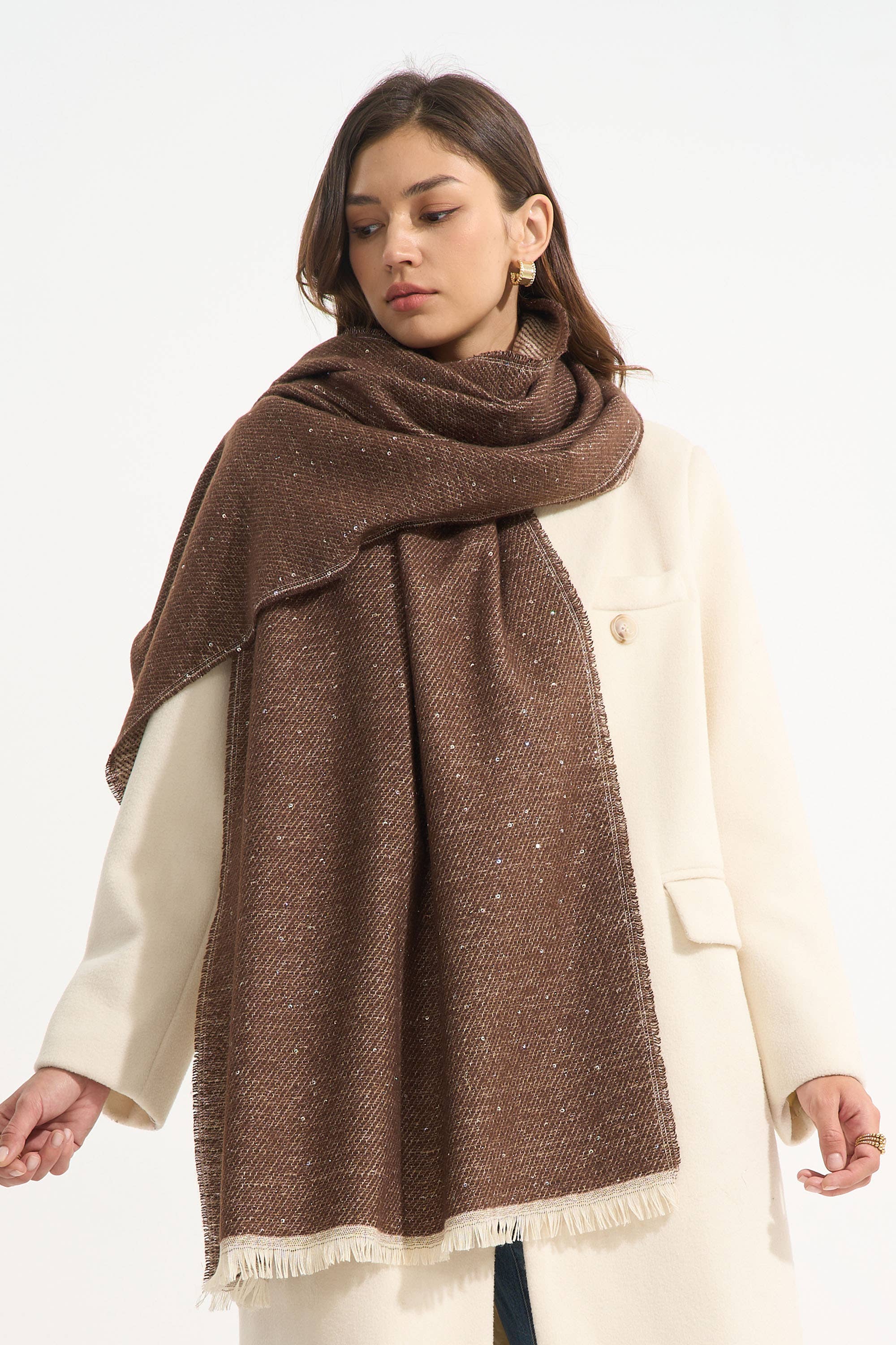 home phanie mode e 09391 sequin and lurex scarf