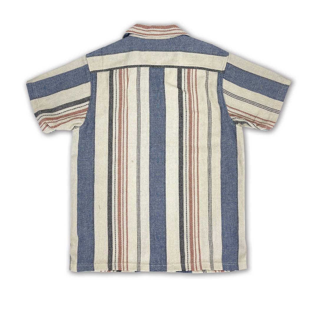 Wholesale Men's Multi Stripe Textured S/S Wovens Shirts (MS724711) for ...