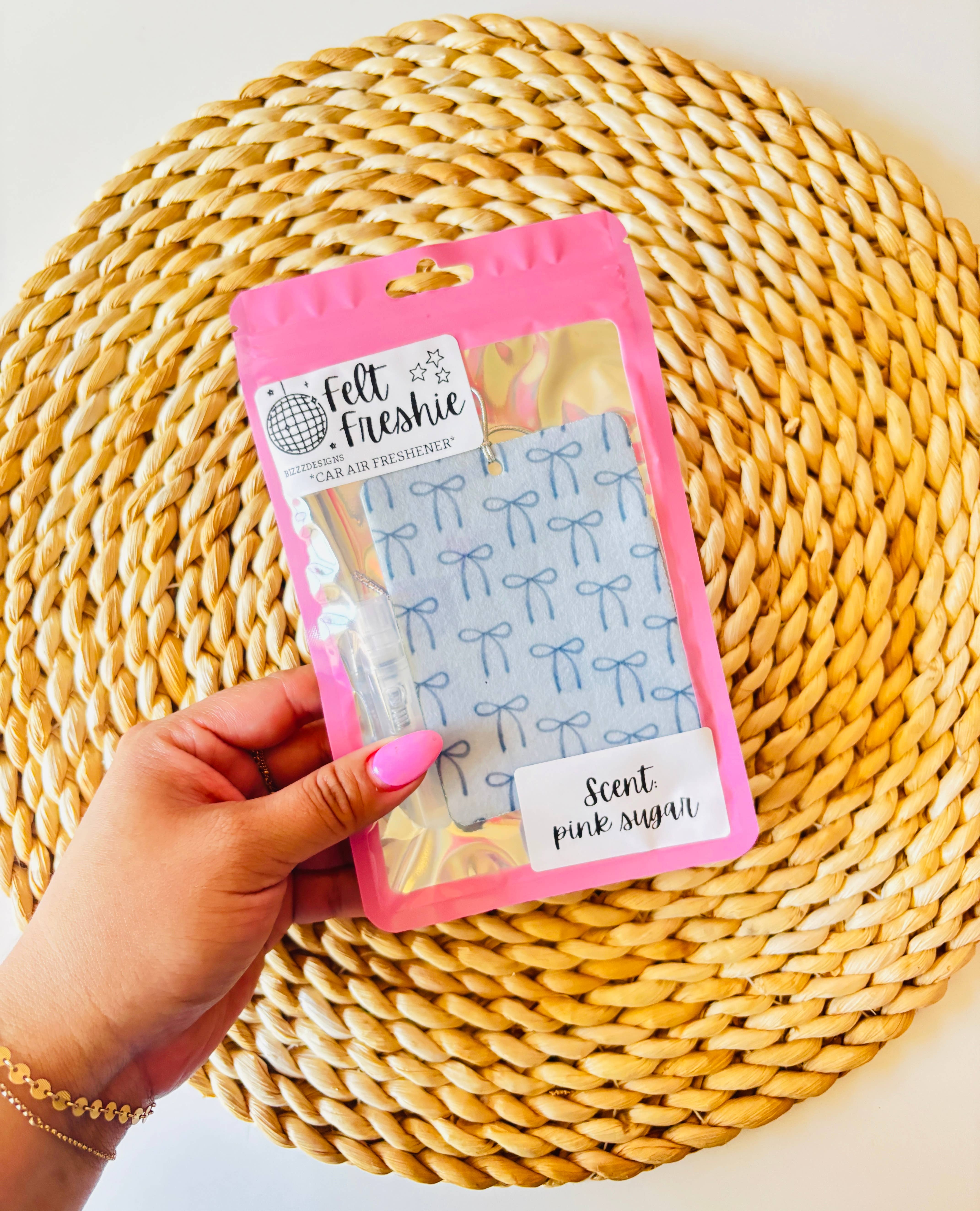 Wholesale Pink Bow Coquett Felt Freshie Boutique Freshie Air Freshener ...