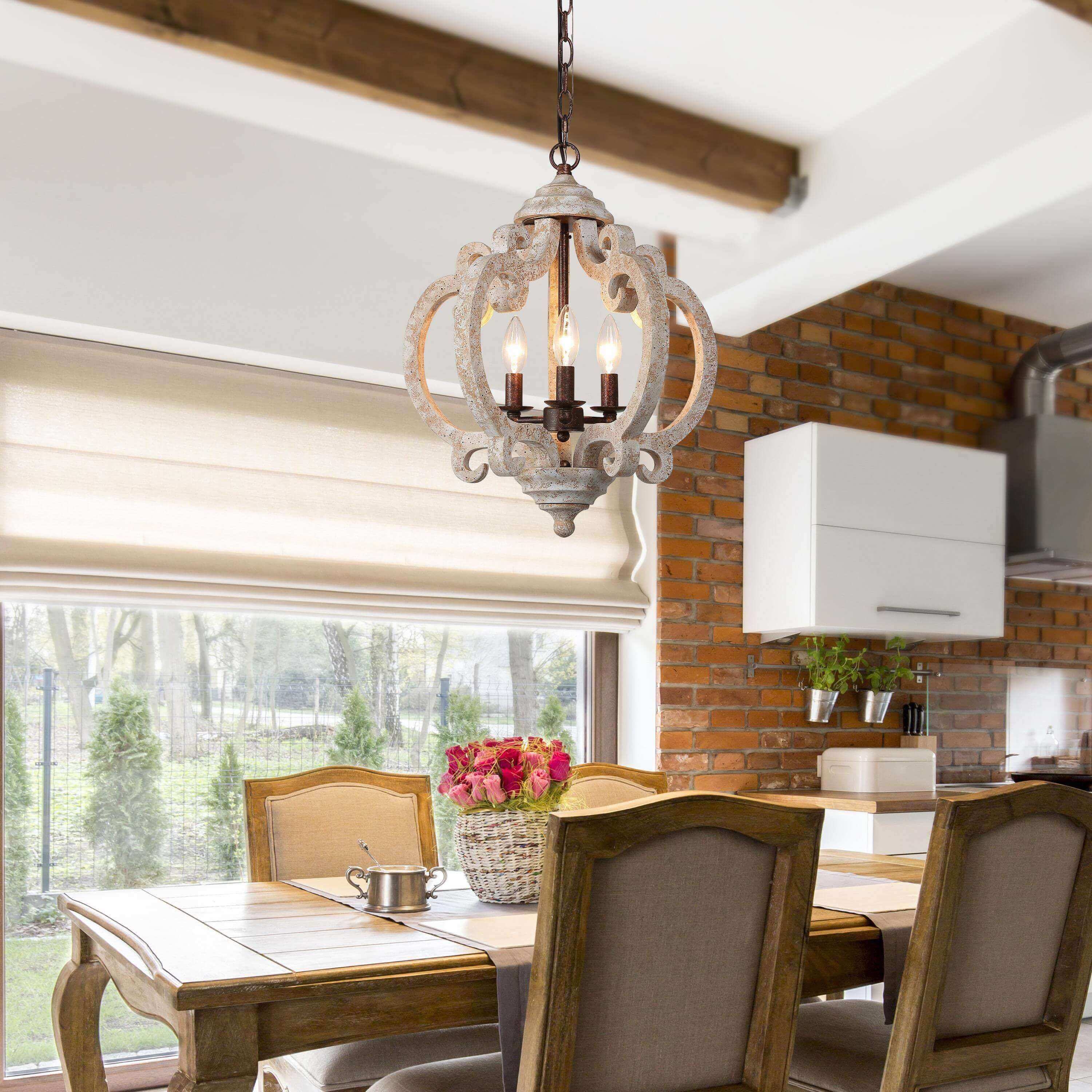 Wholesale Euexia 3-Light Wood Chandelier for your store - Faire