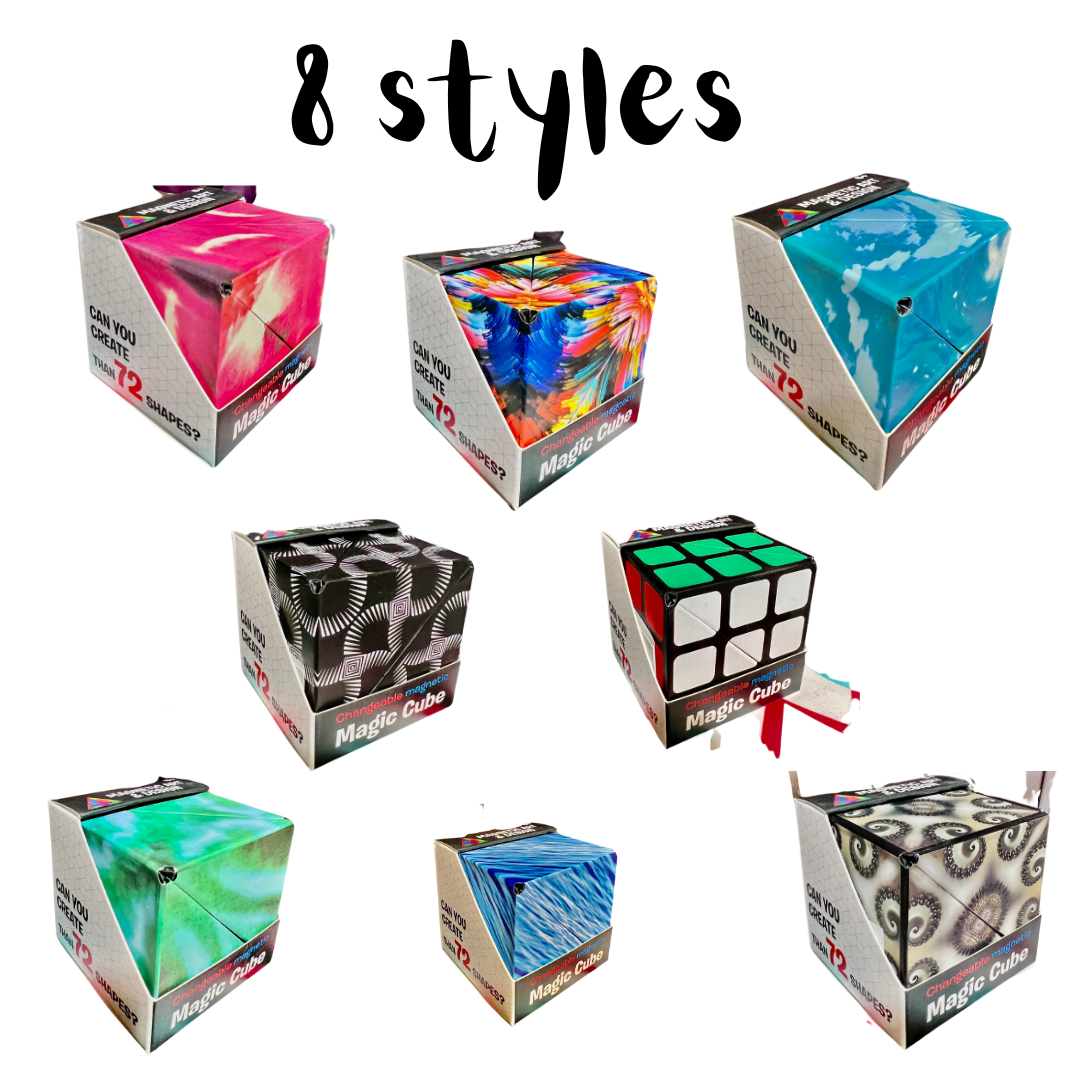 Wholesale Magic Cube 2 in 1 Set, Magic 3D Puzzle Bundle comes 8 pcs for ...