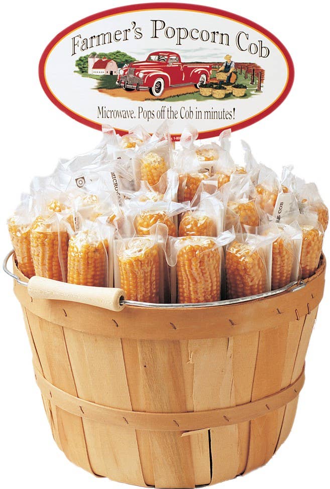 Wholesale Farmer's Popcorn Cob - 48 Ct. Basket - Cob Popcorn for your ...