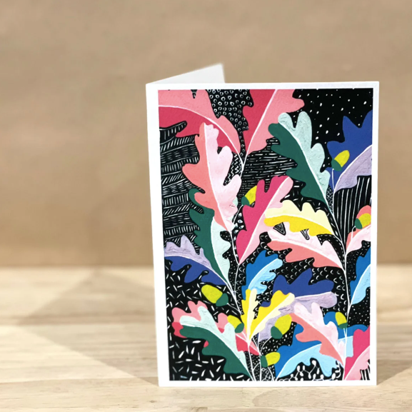 Wholesale 'Acorn Rainbow' CARD - FLORAL CARD - KIM MIATKE ART for your ...