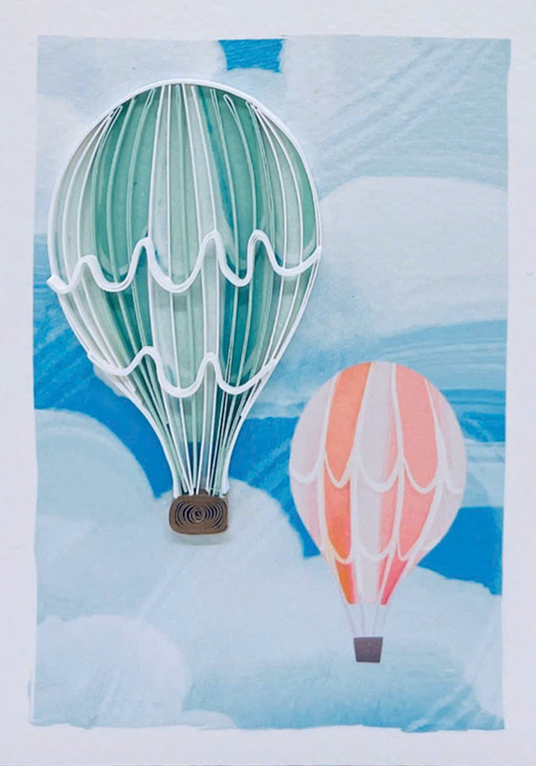Wholesale MINI QUILLLING GREETING CARD HOT AIR BALLOON ORGAMO for your ...