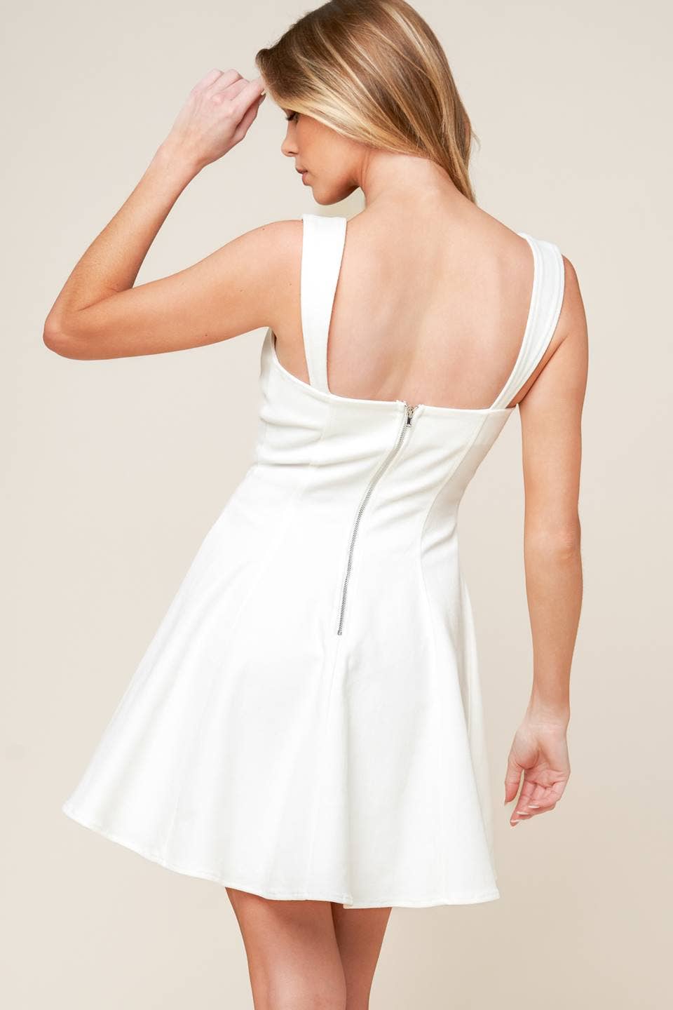 Wholesale A solid woven mini dress - ID22281 for your store - Faire