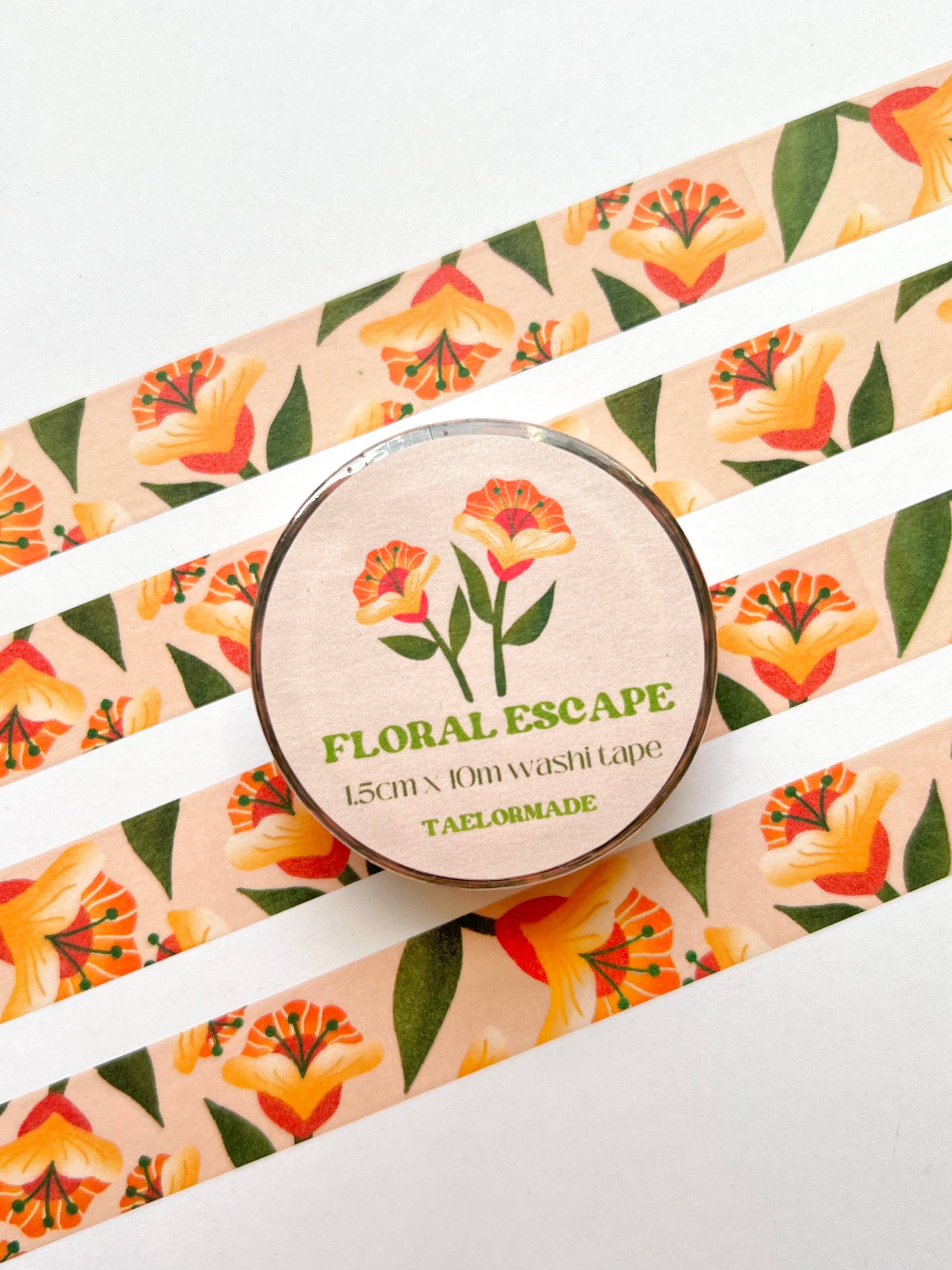 Wholesale Floral Escape Washi Tape 1.5cm x 10m for your shop – Faire