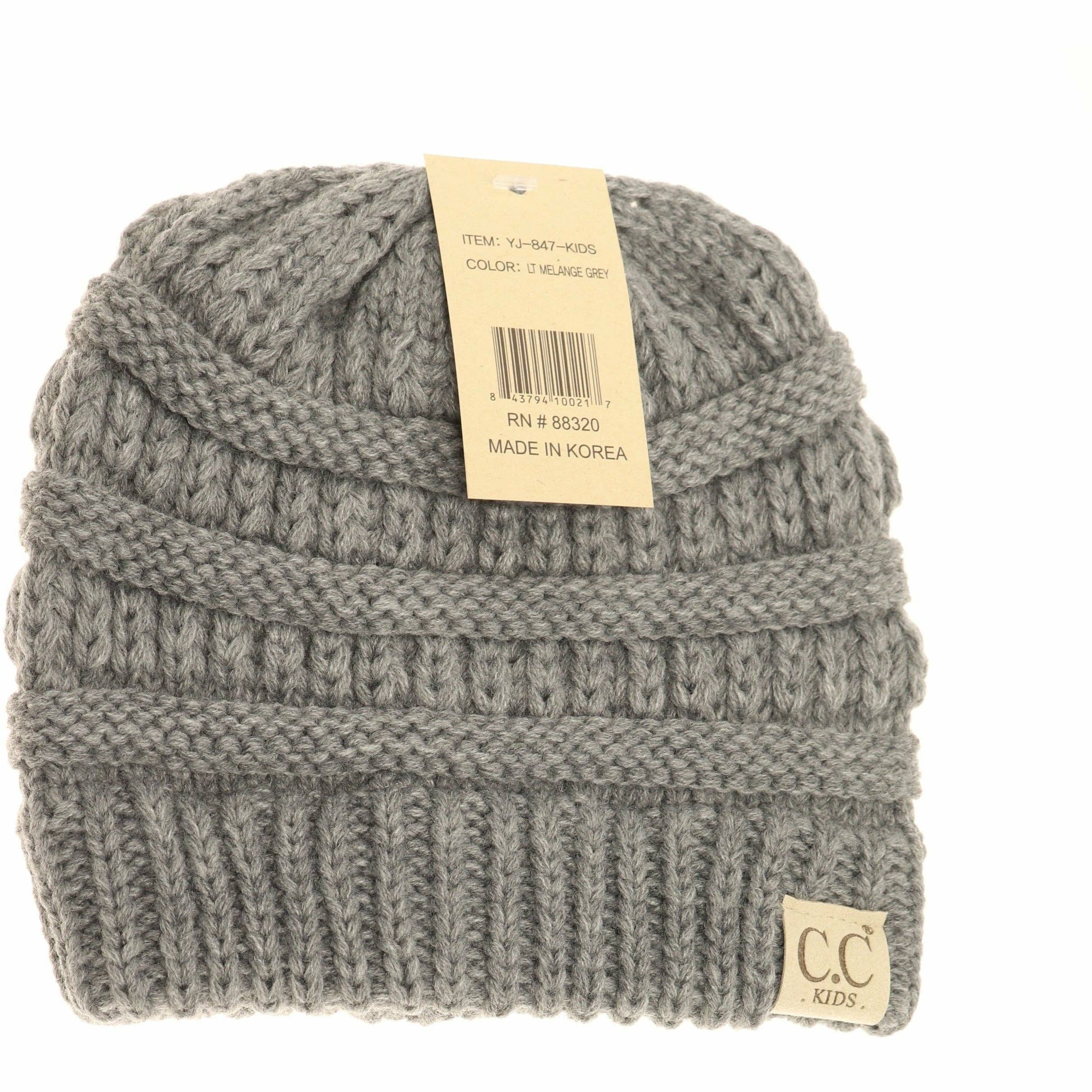 Wholesale Kids Solid CC Beanie YJ847KIDS for your store - Faire