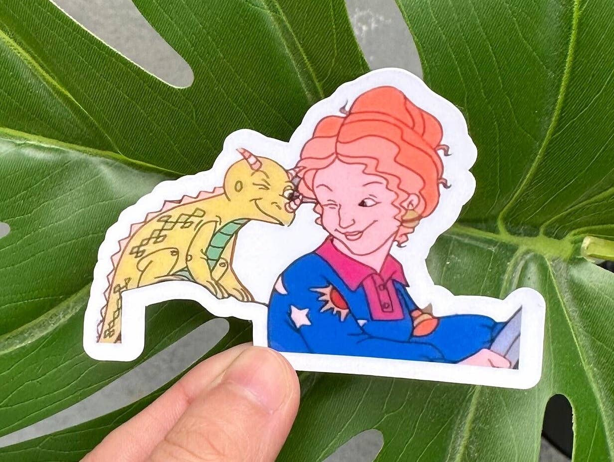Wholesale Ms.Frizzle Magic School Bus Sticker, 90s TV Show, Throwback ...