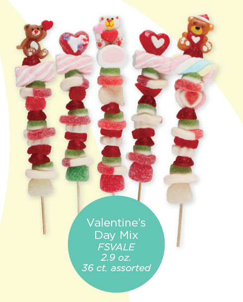 Wholesale Valentine's gummy candy kabobs for your store | Faire