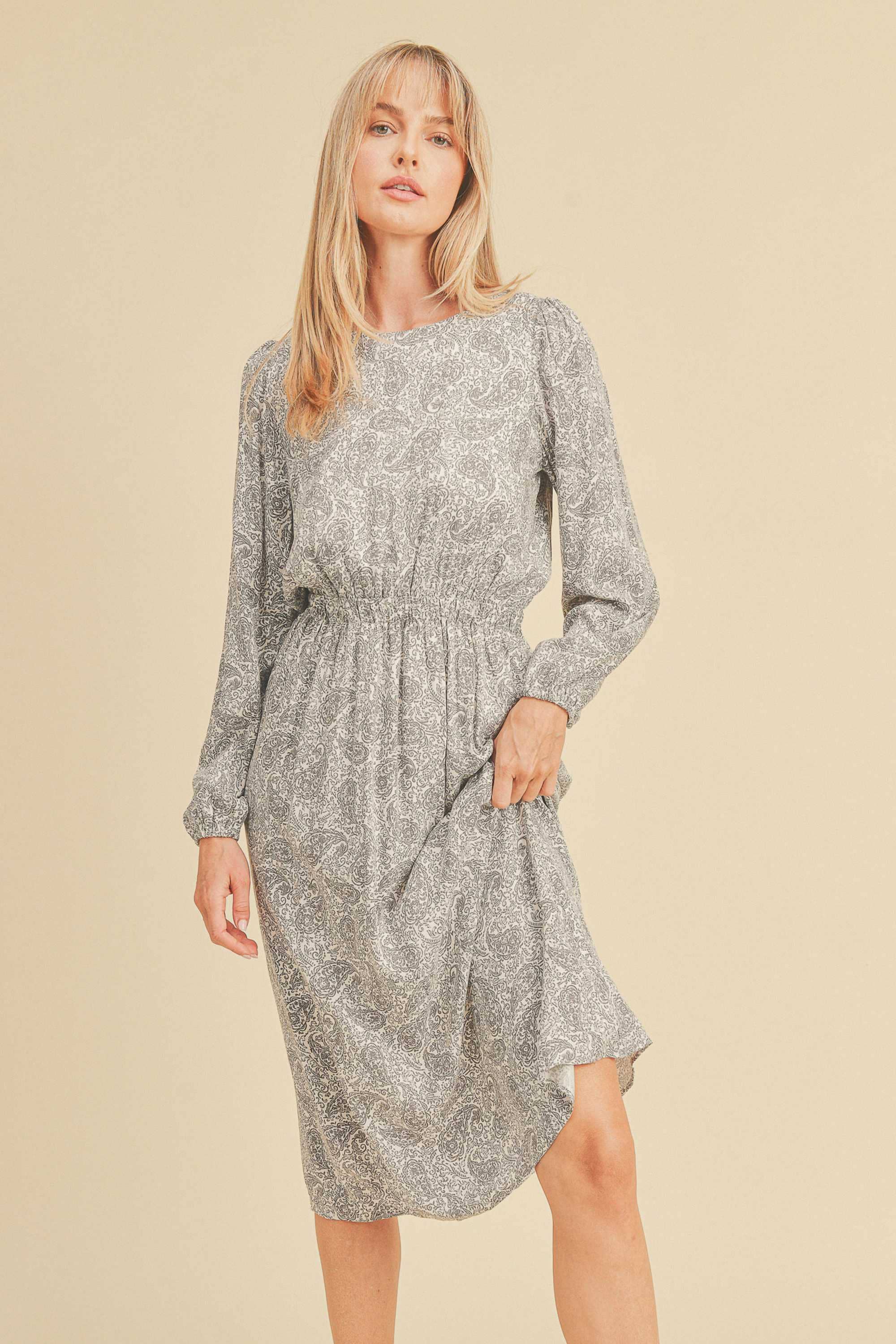 Wholesale Open Back Button Closure Dress for your store - Faire