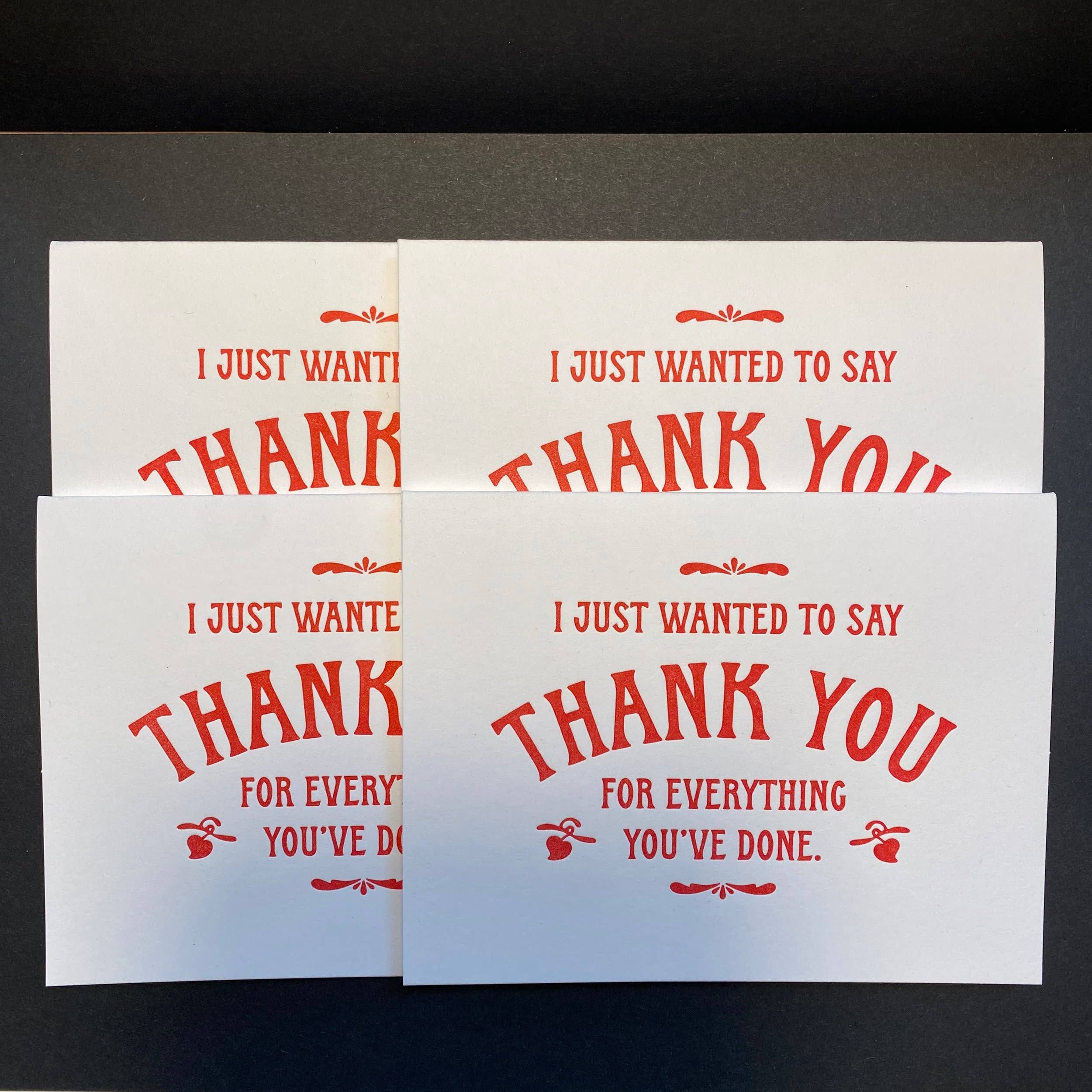 Wholesale Letterpress Printed Thank You Note for your store - Faire