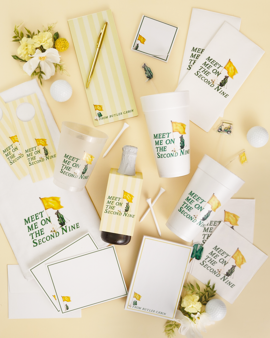 Wholesale Meet Me on the Second Nine Golf - A2 Note Cards - Set of 10 ...