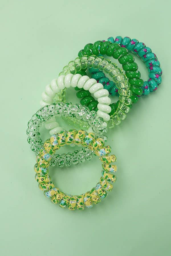 Wholesale CUTE SUMMER COILS 6PC SET | 40PT317 for your store - Faire