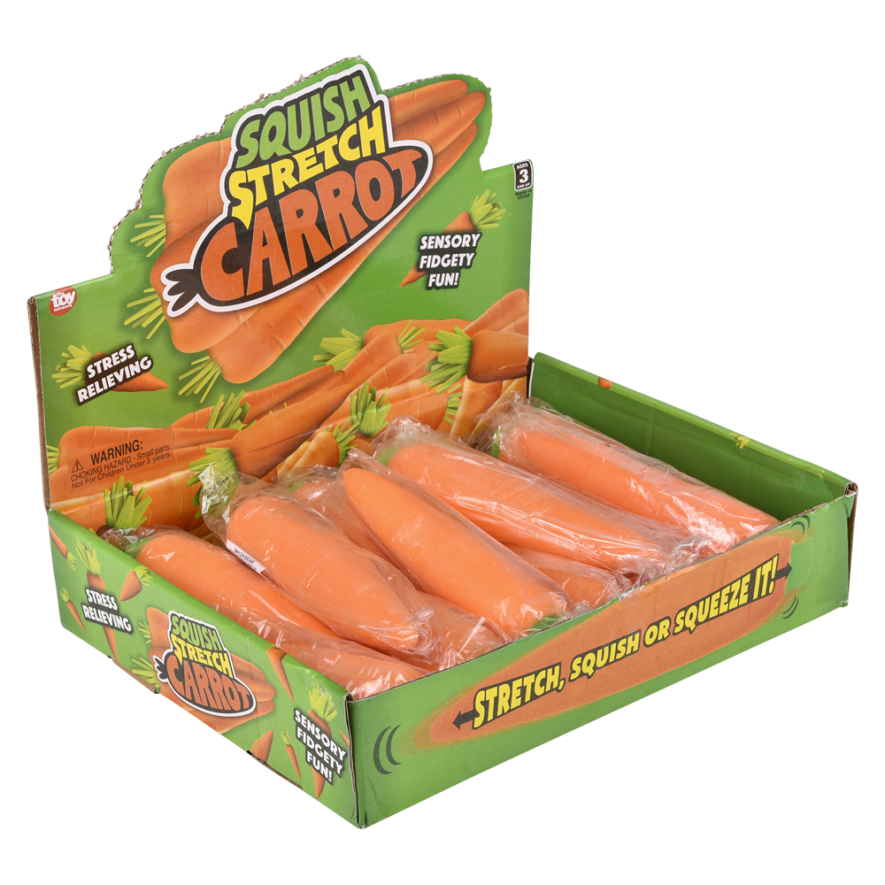 Wholesale (T) STRETCH AND SQUEEZE CARROT 5.5" for your store - Faire