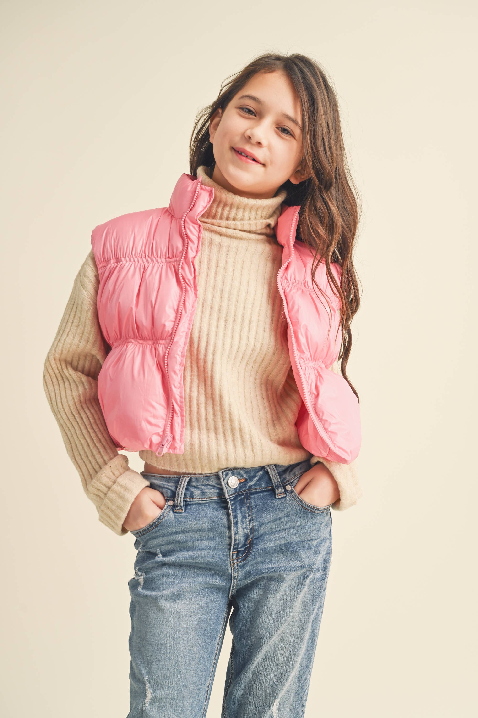 Wholesale TWEEN KIDS GIRLS CROPPED PUFFER JACKET (7-14) for your store ...