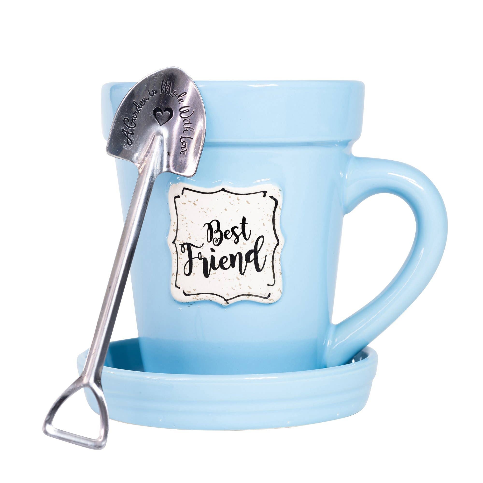 Wholesale Blue Flower Pot Mug - “Best Friend” Without Scripture for ...