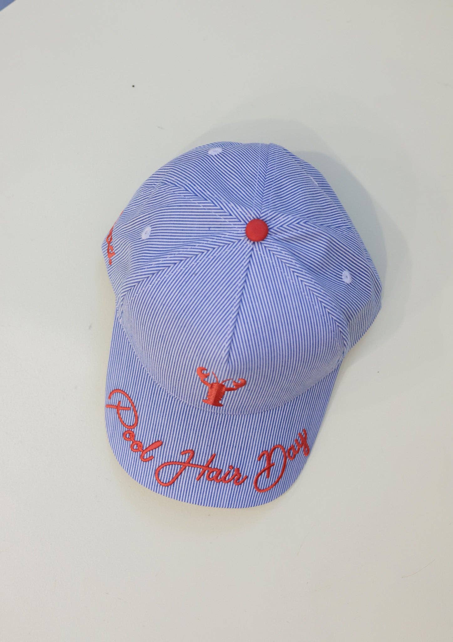 Wholesale POOL HAIR DAY STRIPED TRUCKER HAT for your store - Faire