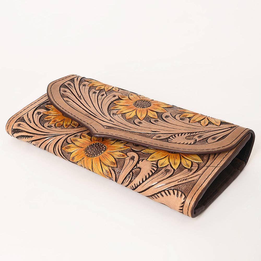 Wholesale OHG165 Wallet Hand Tooled Genuine Leather women bag western ...