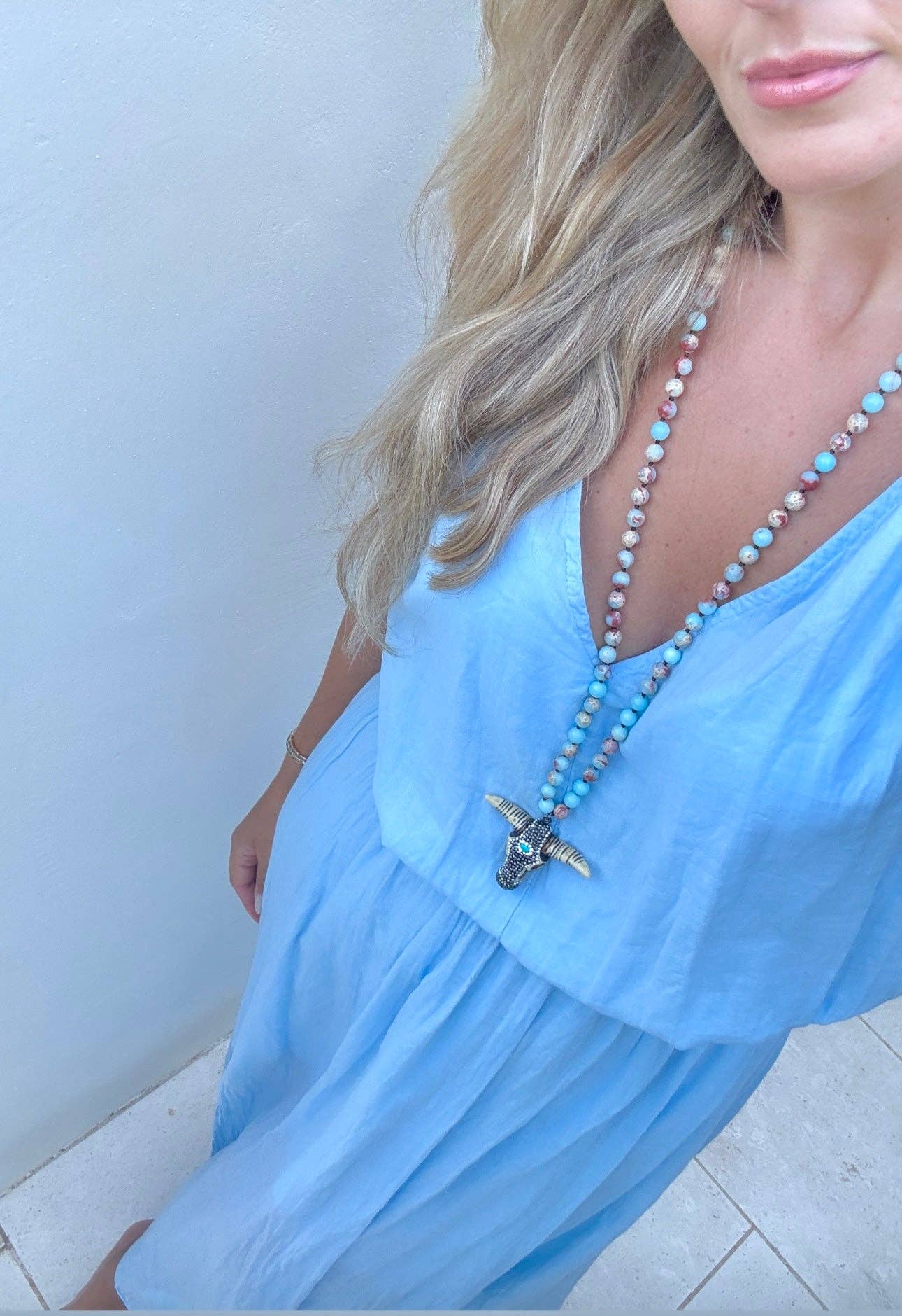 Wholesale The Blue Mix Buffy Necklace for your store - Faire