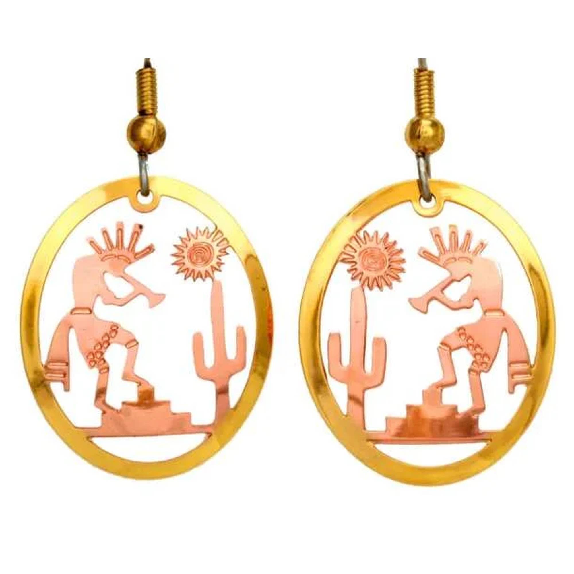 Wholesale TS 48 Cut Out Kokopelli Earrings for your store - Faire