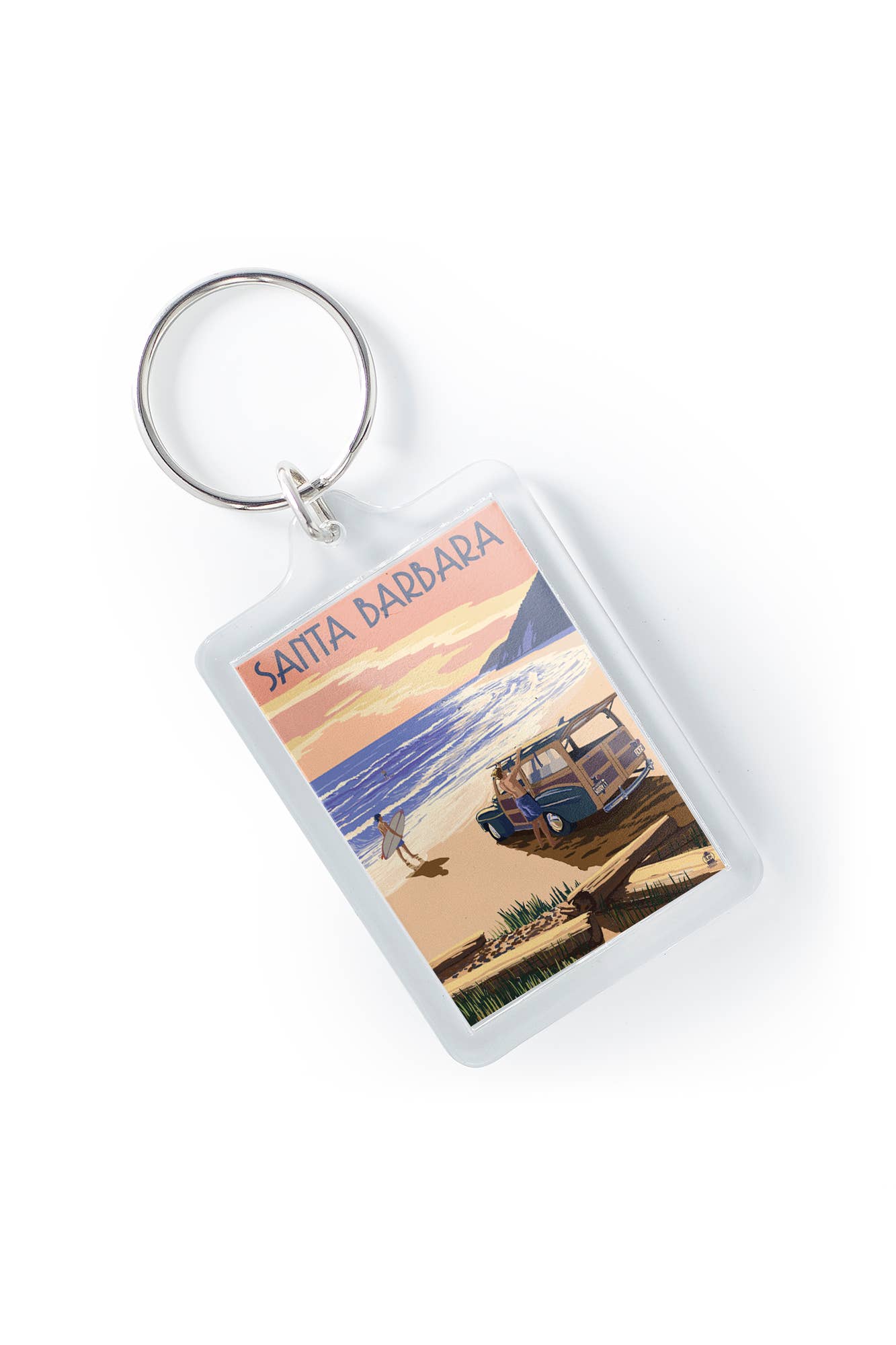 Wholesale KEYCHAIN Santa Barbara, California, Woody on Beach for your ...